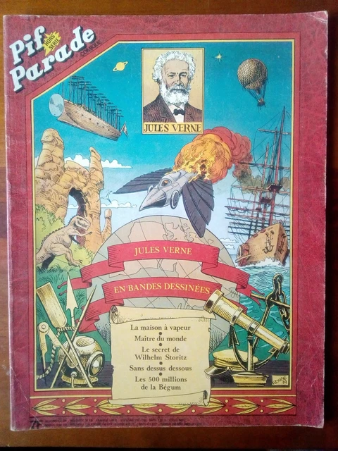 VAILLANT : PIF PARADE HORS SERIE JULES VERNE EN BD. FONT, BOURGEON etc ...