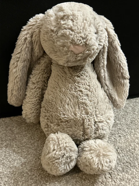JELLYCAT MEDIUM BUNNY Rabbit Bashful Beige Light Brown 12” Rare Retired Plush £15.00 - PicClick UK