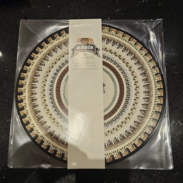 OASIS THE MASTERPLAN 25th Anniversary Vinyl Record Zoetrope £57.90 - PicClick UK