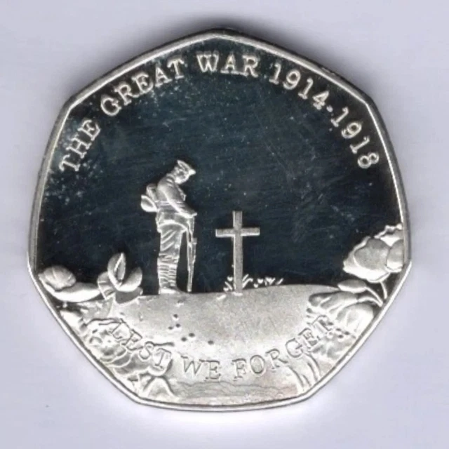 WORLD WAR ONE WW1 1914-1918 Commemorative 50p Coin Fifty Pence ...