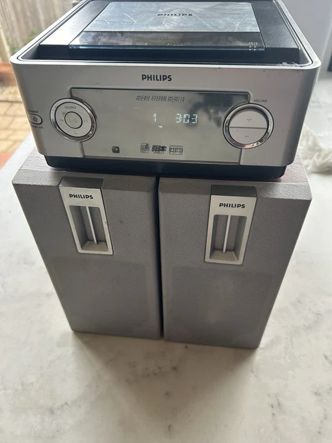 PHILIPS MCM119 MICRO System - Active + Passive 40W Speakers Tested ...
