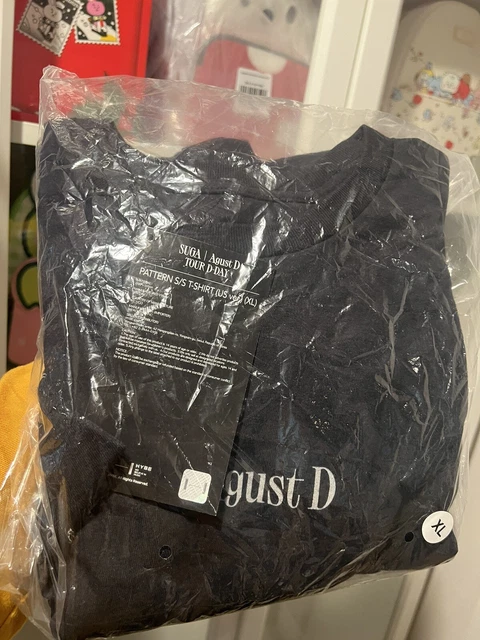 SUGA AGUST D D DAY OFFICIAL TOUR MERCH PATTERN LOTUS TSHIRT Size XL NWT ...