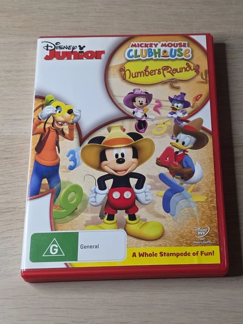 Mickey Mouse Clubhouse Numbers Roundup Dvd Region 4 Pal Disney 12999 0650