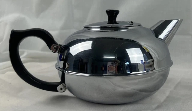 BRITDIS TEAPOT 6 Cups With Lid Chrome on Copper New Zealand Vintage ...