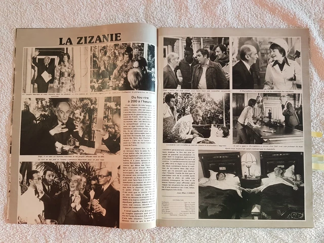 CINE REVUE N°12 1978 Gillian Duxbury Claude Francois M.morgan M ...