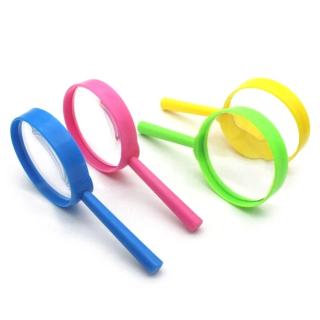 CHILDREN HOLDING MAGNIFYING Glass Primary School Science Observation ...