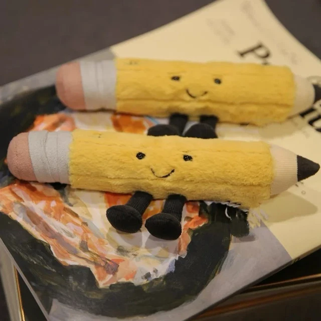 JELLYCAT SMART 20CM Pencil Amuseables Large Yellow Plush Valentine's ...