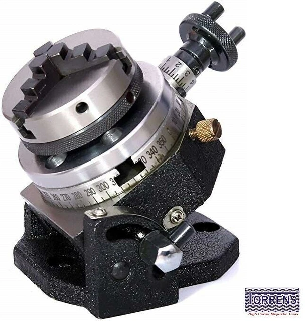 MESA GIRATORIA BASCULANTE de 4'' con portabrocas autocentrante de 65 mm ...