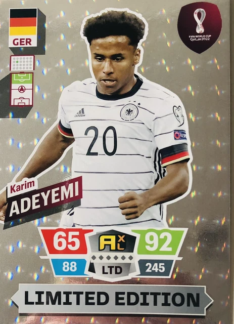 KARIM ADEYEMI ADRENALYN XXL limited Edition Panini Fifa World Cup Qatar 2022 EUR 9,90 - PicClick DE