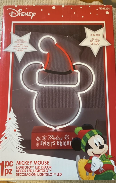 DISNEY MICKEY MOUSE Lights Up Vintage Design Light Glo Led Nib 2019 ...
