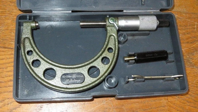 MITUTOYO MITUTOYO 50-75MM.0.01MM Micrometer Japanese £62.94 - PicClick UK