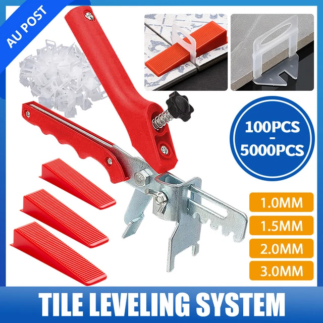 TILE LEVELING SYSTEM Clips | Plier | Wedges Floor Wall Level Spacer ...