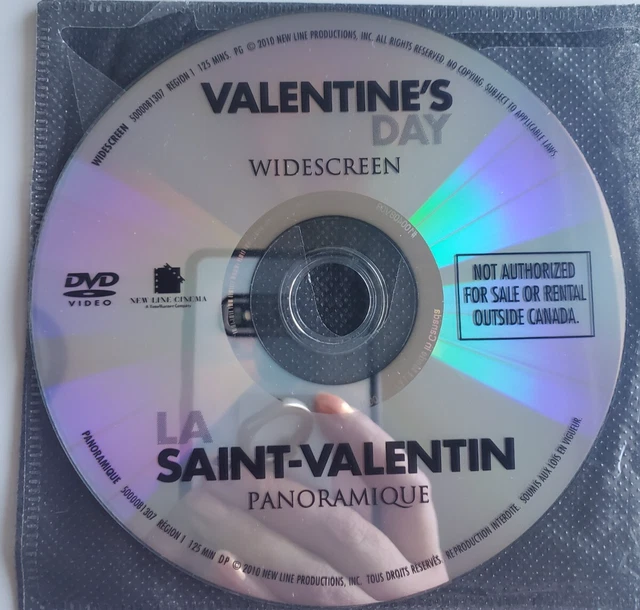 VALENTINE'S DAY WIDESCREEN Loose Disc DVD Movie £1.29 - PicClick UK