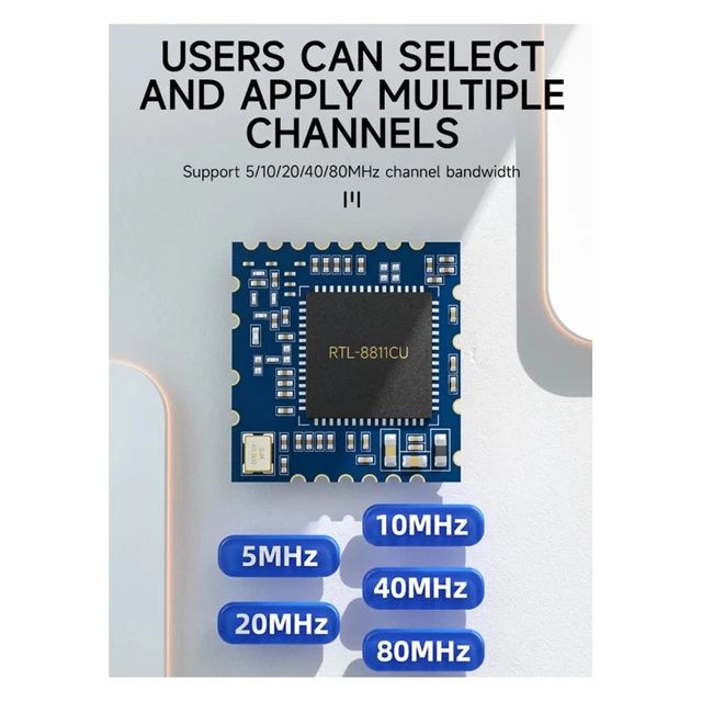 RTL8811CU 2.4GHZ 5.8GHZ WiFi Module E103-RTL8811CU SDIO SMD Module ...