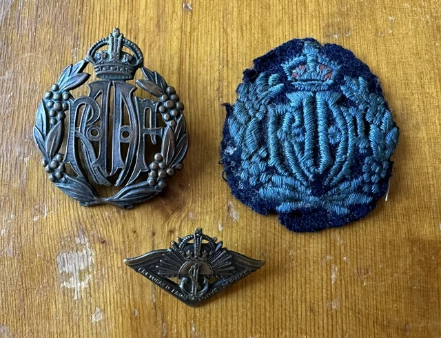WW2 ROYAL AUSTRALIAN Air Force Raaf Cloth Patch, Badge - Aif Fob Medal ...