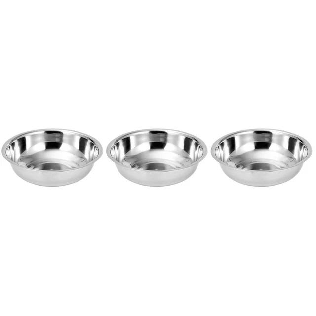 3 PCS STAINLESS Steel Basin Container Extra Large Bowl Child £44.78 ...