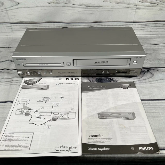 PHILIPS DVD757VR DVD Video / VCR Combi VideoPlus+ *Spares or Repairs* £ ...