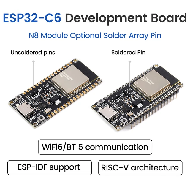 ESP32-C6 WIFI BLUETOOTH Development Core Board ESP32-C6-WROOM-1-N8-M Type-C £9.59 - PicClick UK