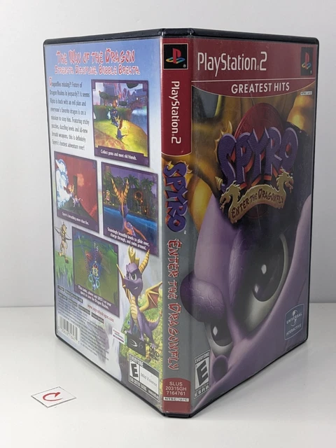 SPYRO: ENTER THE Dragonfly (Sony Playstation 2 PS2) Game Disc and Case ...
