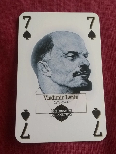 VLADIMIR LENIN PLAYING Card Collectable Carta Mundi Millennium Seven 7 ...