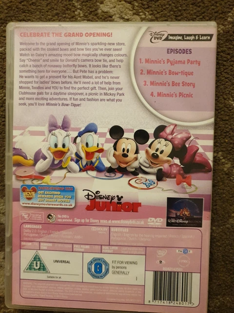 Disneys Mickey Mouse Clubhouse Minnies Bowtique Dvd Kinder Disney Bow 8974