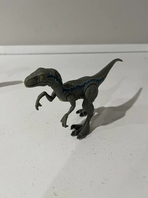 JURASSIC WORLD VELOCIRAPTOR Blue Raptor Dinosaur Jurassic Park Toy ...