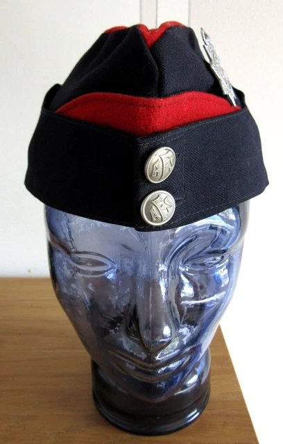 GENUINE WW2 FEMALE NFS NATIONAL FIRE SERVICE SIDE CAP c/w BADGE & AFS ...