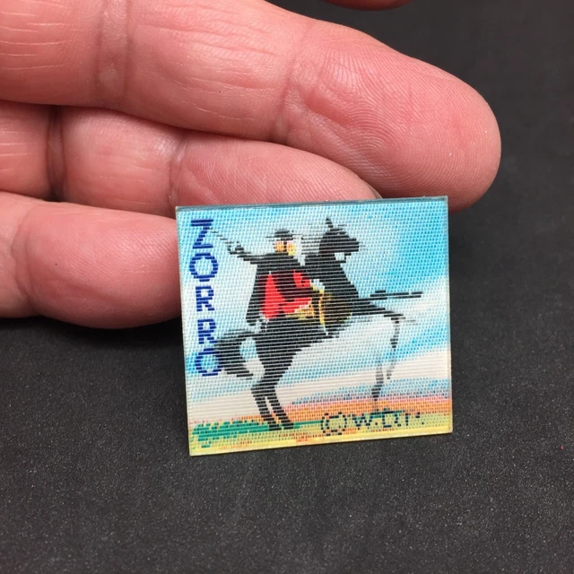 WALT DISNEY PRODUCTIONS WDP Zorro Lenticular Mini Vari-Vue Vintage ...