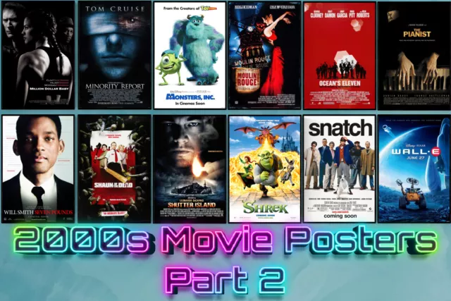 CLASSIC 2000'S MOVIE Posters 2000s Film Posters High Quality Part 2 £3. ...