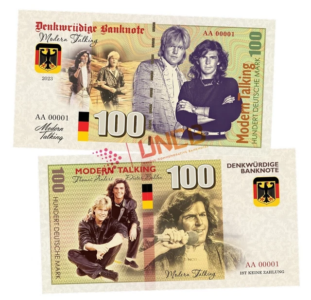 100 MARKS MODERN Talking Commemorative banknote / UnCB $8.00 - PicClick