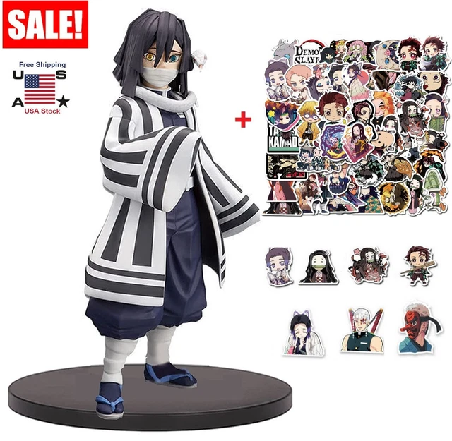 DEMON SLAYER KIMETSU no Yaiba Iguro Obanai Action Figure & 50 Stickers ...