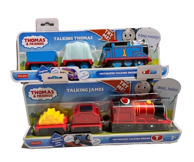 FISHER-PRICE THOMAS & Friends Talking James & Thomas Motorized Toy ...