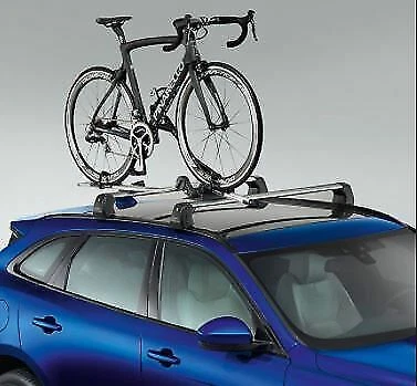 GENUINE JAGUAR ROOF MOUNTED CYCLE BIKE CARRIER x 2 PLUS ROOF CROSS BARS ...