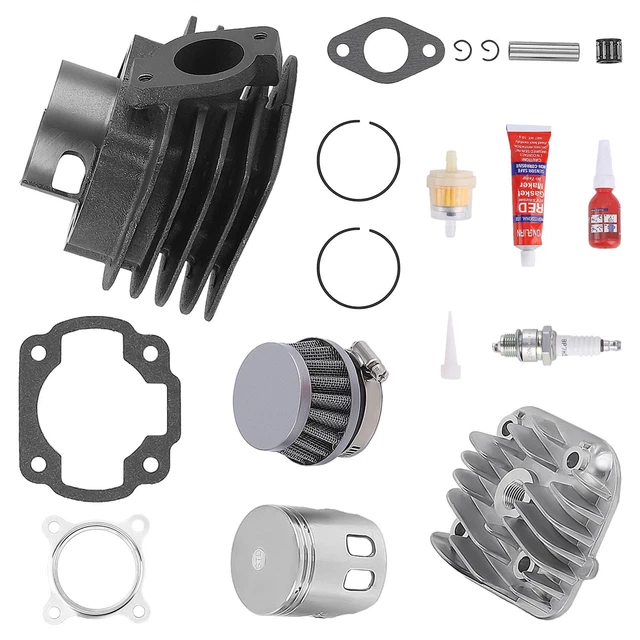 RACING 70CC BIG Bore Cylinder Kit Head Rebuild Set For Yamaha Zuma YW50 ...