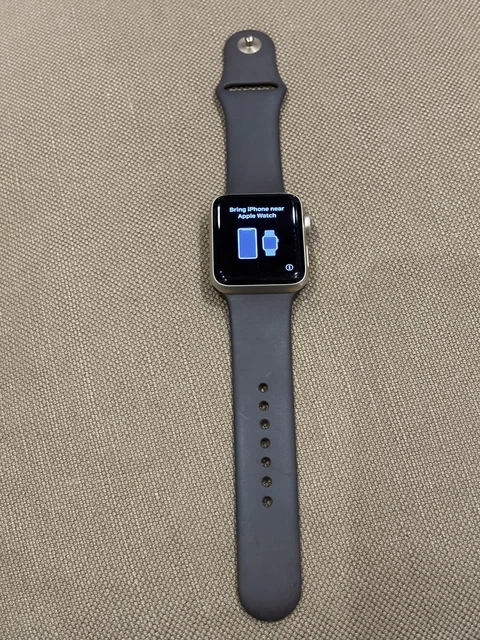 APPLE WATCH SERIES 2 42mm Gold aluminium Cocoa band with Original ...