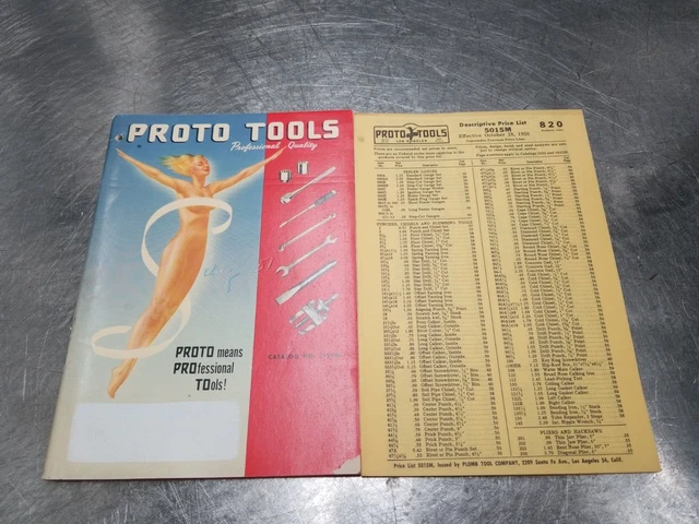 VINTAGE 1950/51 PROTO Tools Catalog w/ Price List - Flying Lady - 5124M ...