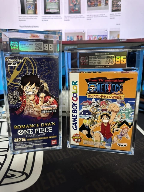 ONE PIECE TCG ESG Romance Dawn Booster Box & Game Boy Color Game Lot ...