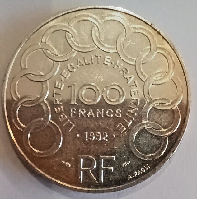 @ TRÈS BELLE Pièce de 100 Francs Jean Monnet de 1992 SPL En Argent @ EUR 15,00 - PicClick FR