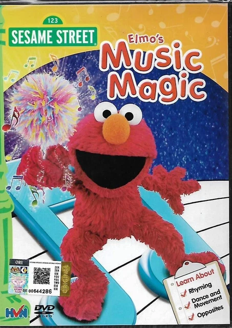 123 SESAME STREET DVD Elmo's Music Magic Rhyming Dance Malaysia Edition ...
