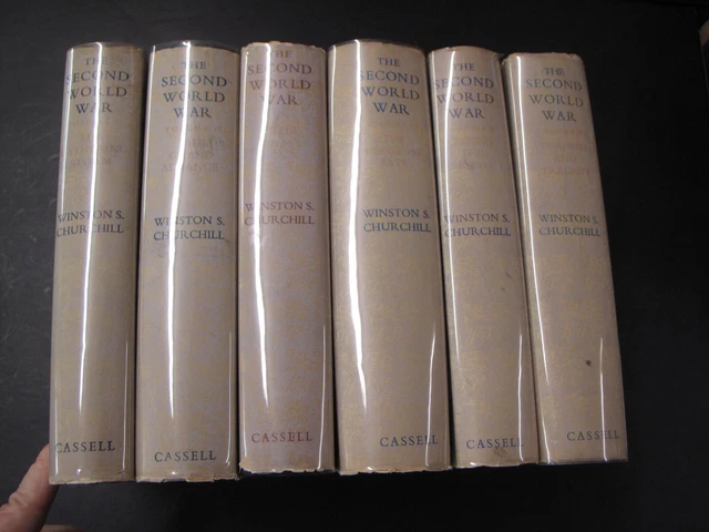 6 VOL SET Winston Churchill Second World War Illus All 1sts 1948-1953 DJ's £190.25 - PicClick UK
