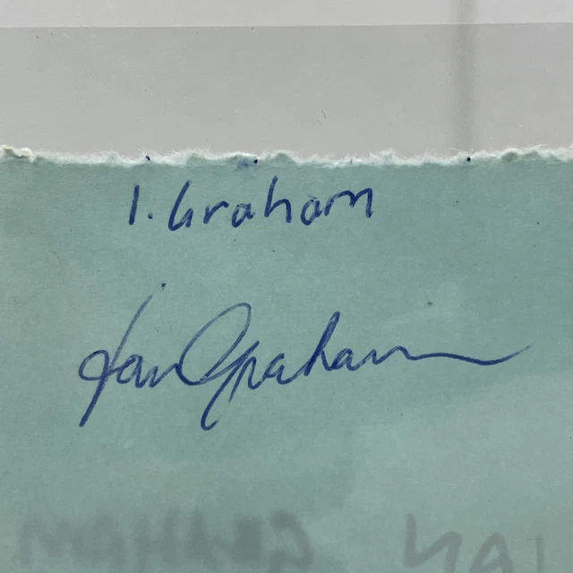 ORIGINAL VINTAGE SIGNED Signature AFL VFL 1960s Ian Graham Collingwood ...