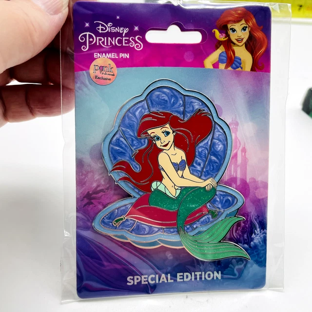 DISNEY PALM PIN Ariel Little Mermaid Shell 3 Inch Special Edition 500 ...