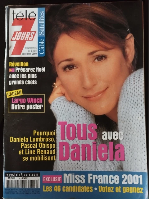TÉLÉ 7 JOURS 2/12/2000; Daniela Lumbroso/ Miss France/ poster Largo ...