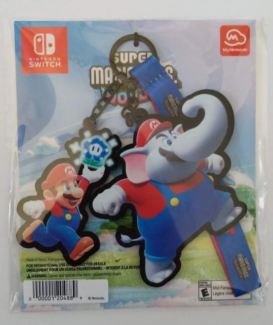 NEW MY NINTENDO Rewards Super Mario Bros. Wonder Double Keychain Mario ...