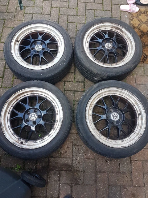 VW GOLF MK4 Bora deep dish 17" alloy wheels with tyres £149.00 ...
