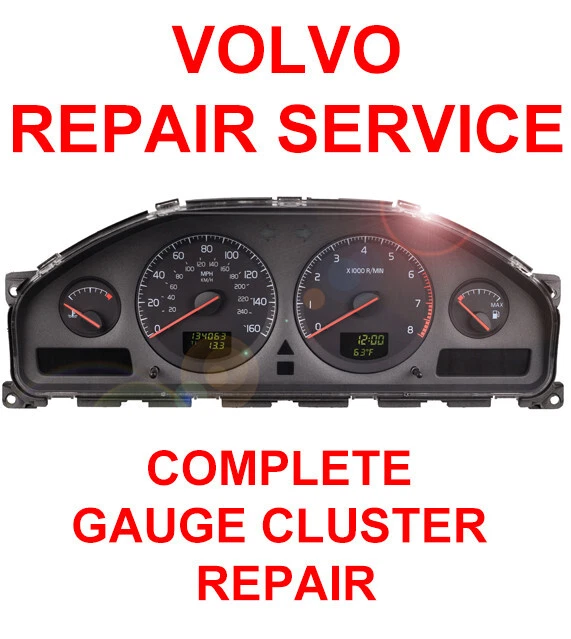 VOLVO S40 S70 S60 S80 V40 V50 V70 XC70 XC90 DIM Instrument Gauge ...