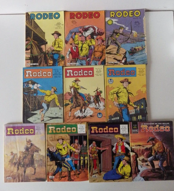 LOT DE 10 petits formats rodéo LUG 364.367.394.452.463.465.516.563.564 ...