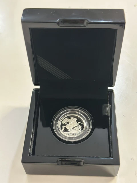 2025 KING CHARLES III First Silver Proof Sovereign | Box & COA £141.10 ...