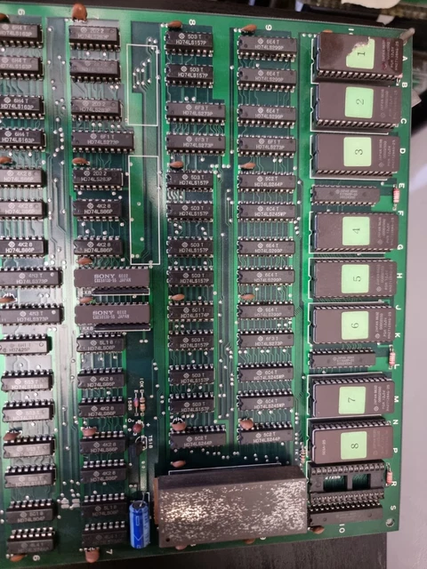 NIHON SYSTEM OMEGA 1986 VERY RARE ARCADE PCB PRE JAMMA UNRELEASED ...