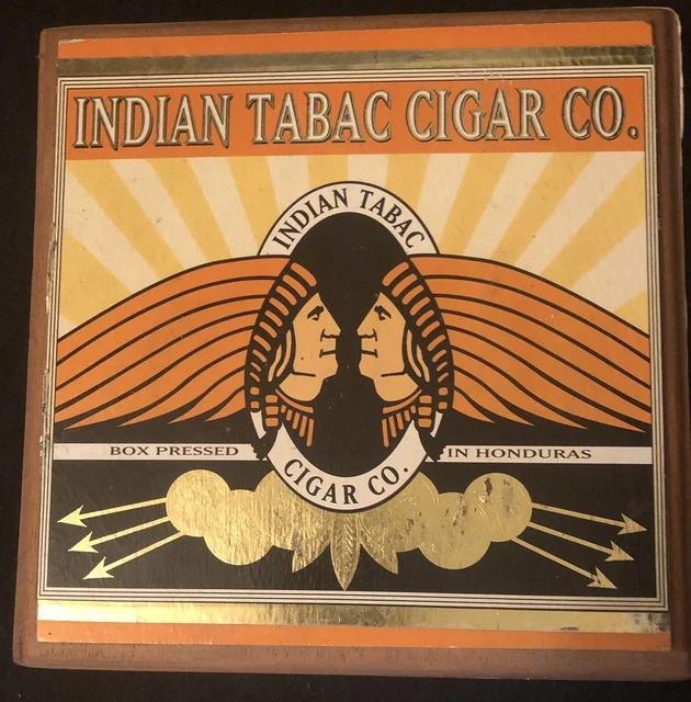 RARE VINTAGE INDIAN Tabac Cigar Box Humidor £23.35 - PicClick UK